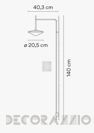 Светильник настенный настенный (Бра) Vibia Tempo - 5767 - купить ...